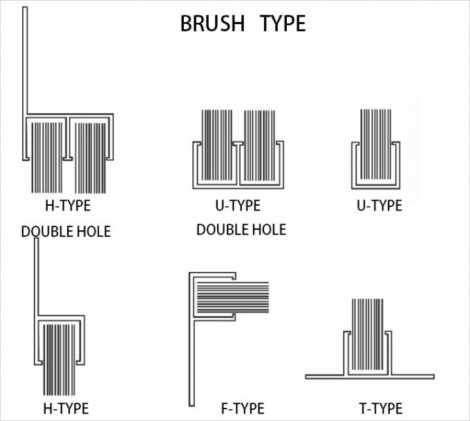 Horse Hair Weather Strip Brush Bus Door Seal Brush